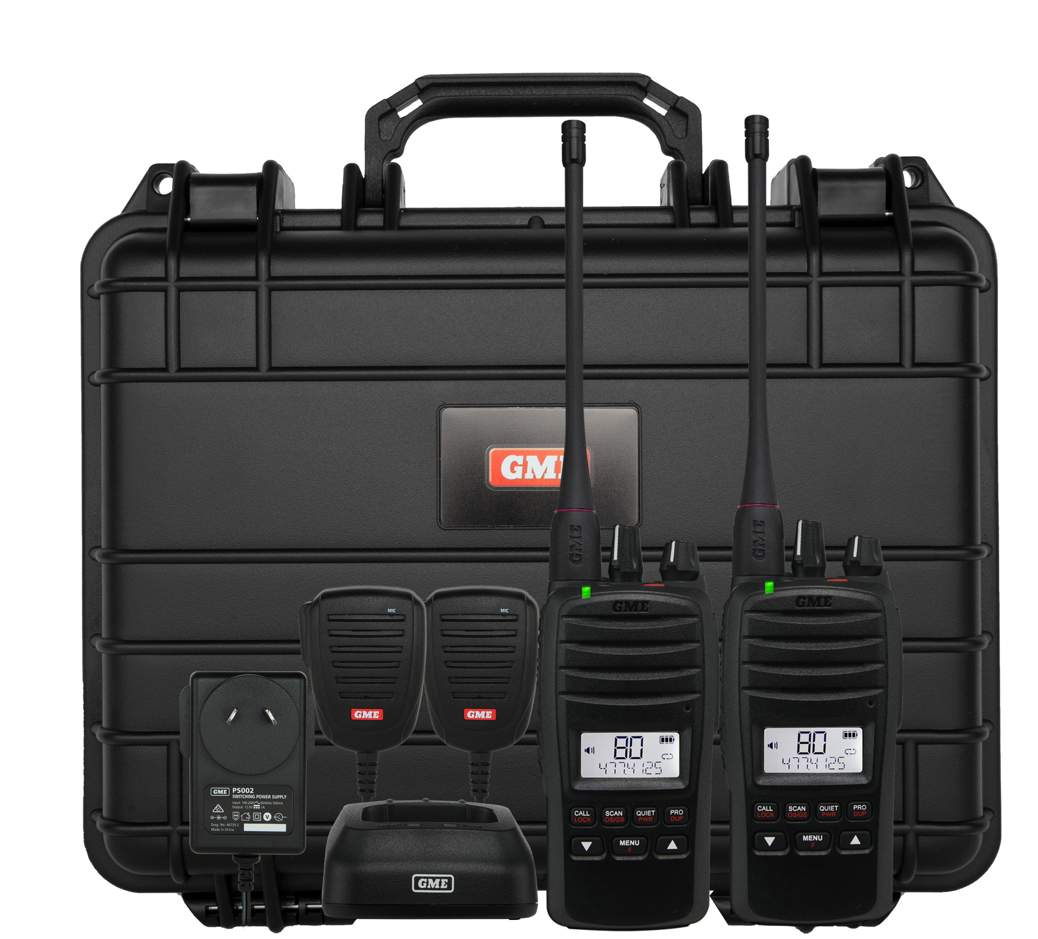 GME 5 WATT UHF CB HANDHELD RADIO – TWIN PACK – Riverland 4x4 & Outdoor